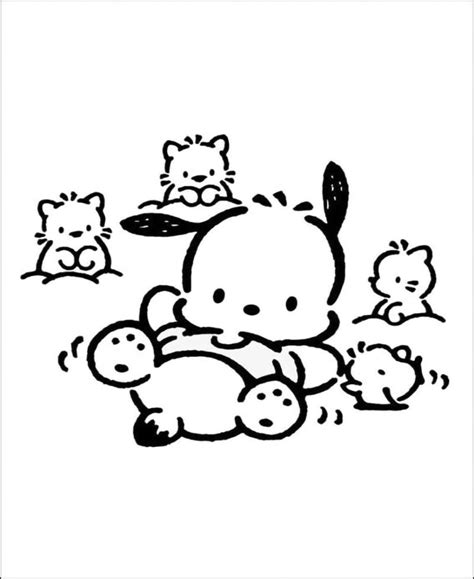 산리오 색칠공부 포차코 색칠공부 51종 산리오 색칠도안 포차코 색칠도안 [무료나눔] 네이버 블로그