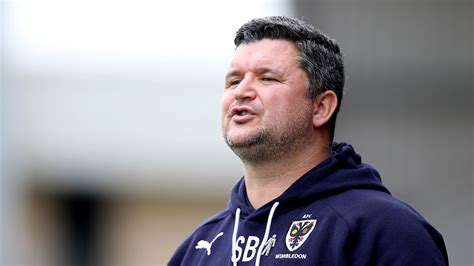 Neal Ardley Proud Of Afc Wimbledon Spell Football News Sky Sports
