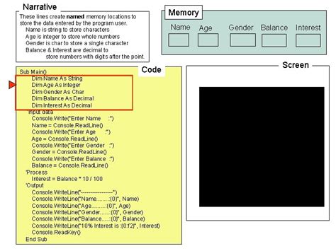 VB Net Programming Console Application Walkthrough Example Input