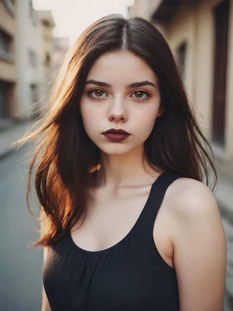 Premium Photo Woman Young Beauty Portrait Long Hair With Makeup