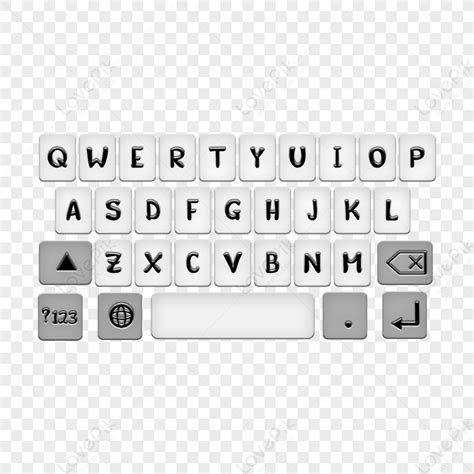 Mobile Computer Keyboard Typing Keys Rectangle Cell Phone Type