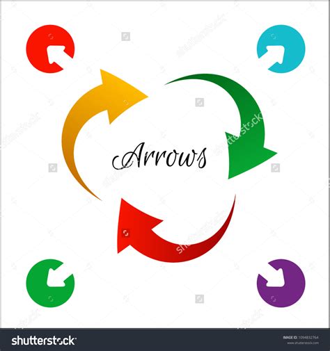 Bright Circle Arrows Flow Icon Vector Stock Vector Royalty Free Shutterstock