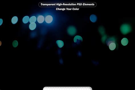 Premium Psd Abstract Blue Bokeh Texture On Black Backgrounds