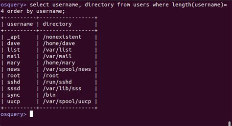 use sql and osquery to check your hardware on linux