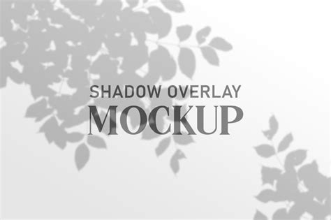 Premium Psd Shadow Overlay Effect Leaf
