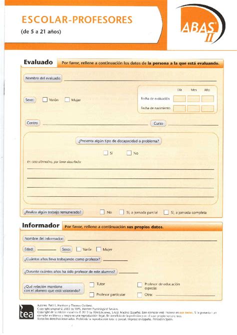 Abas Ii Protocolo Escolar Profesores Pdfcoffeecom