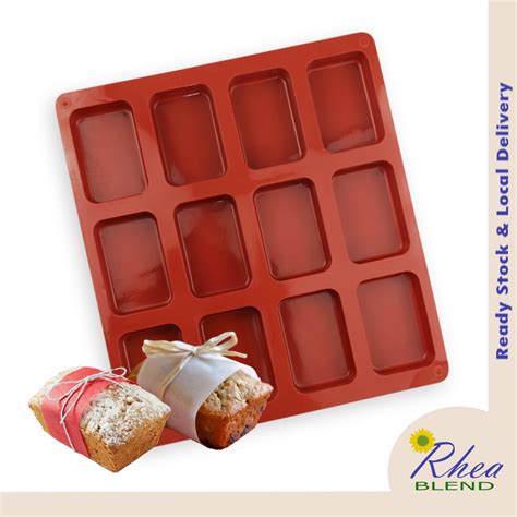 Rectangle Mini Loaf 12 Cavity 80g85g Brownie Pan Bread Loaf Soap Bar
