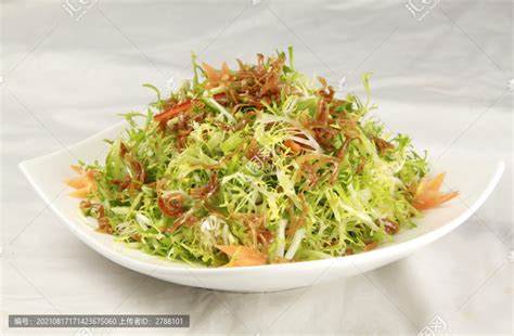丁香鱼拌苦苣 中国菜系 食品餐饮 摄影素材 汇图网www huitu
