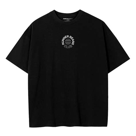 Runner Beans Club Tee Black Paris In Cuffs