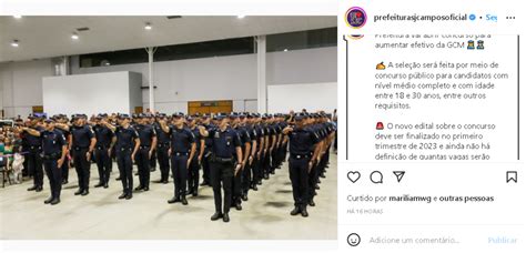 Concurso Guarda São José Dos Campos Edital Até Março