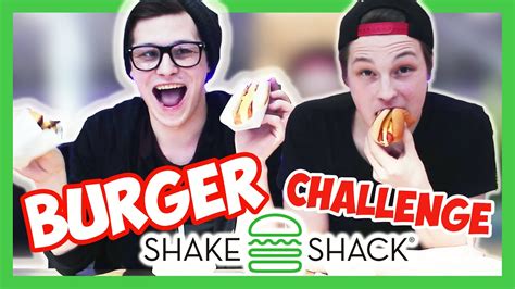 Burger Challenge Shake Shack Youtube