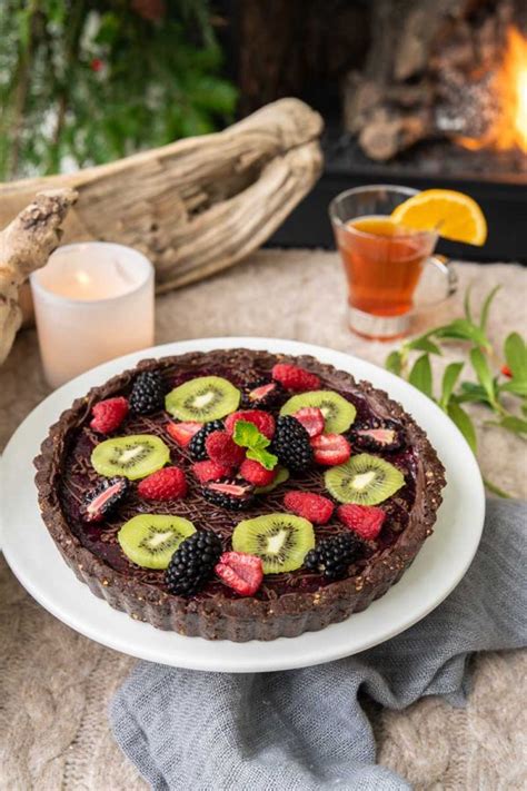 No Bake Chocolate Raspberry Tart Delicious Living