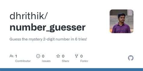 Github Dhrithik Number Guesser Guess The Mystery Digit Number In