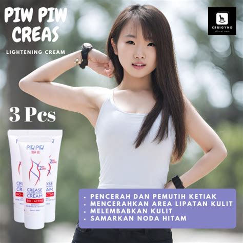Jual 3 Pcs Pemutih Ketiak Mencerahkan Area Lipatan Tubuh PIW PIW