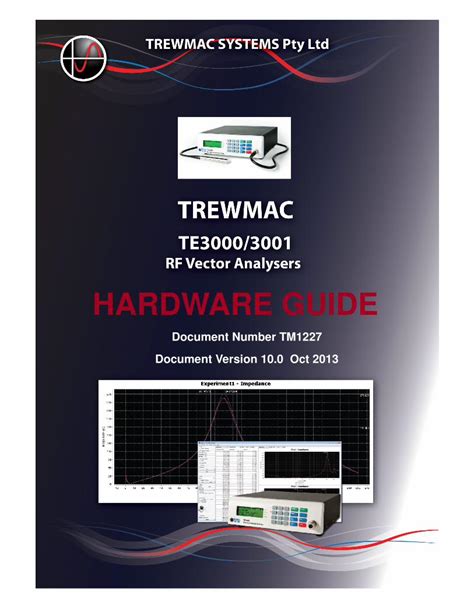 PDF TE3000 Hardware Guide V10 Impedance Analyzer DOKUMEN TIPS