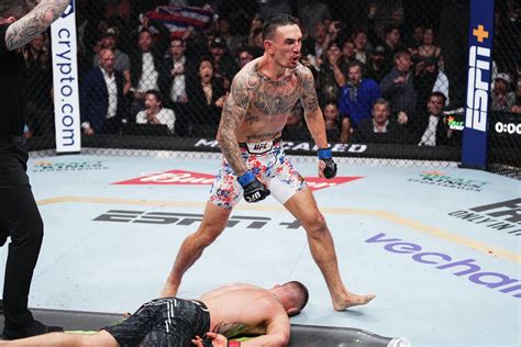 Dana White Reacts To Max Holloway Knocking Justin Gaethje Out In Buzzer