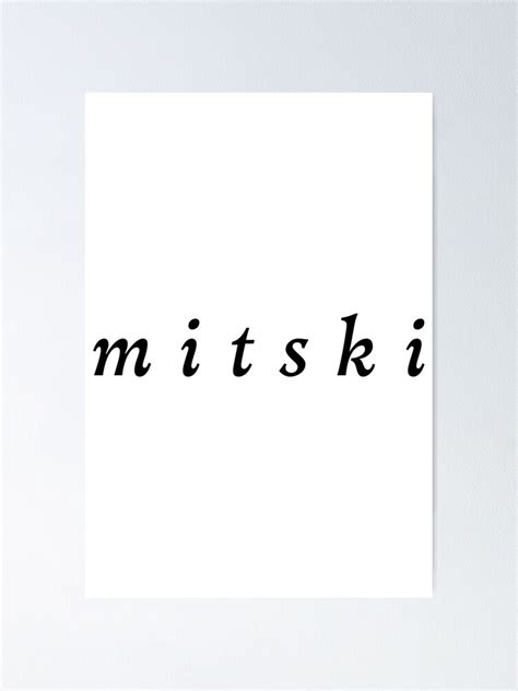 Mitski Merch Mitski Logo Poster For Sale By Salmaishop Redbubble