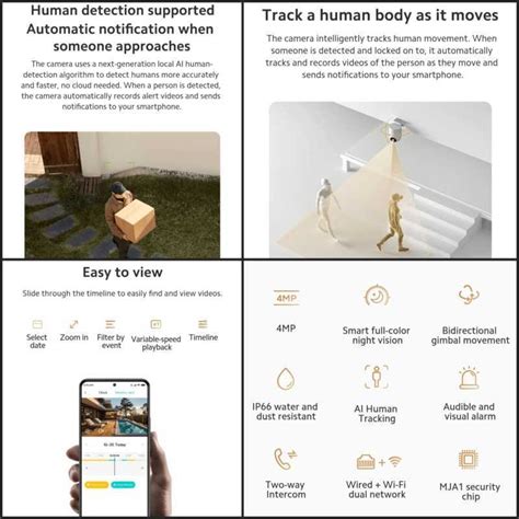 Jual Mi Cctv Cw300 Outdoor Camera 25k Ultra Clear 4mp Ip66 Full Color Night Vision Kamera