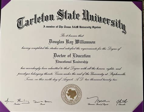 Tarleton Edd Doctor Doug Williamson Ed D Mba 68 Comments