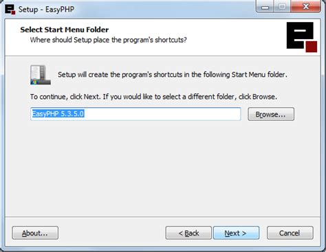 Easyphp Install5png