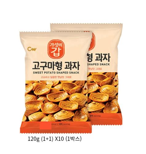 [최저가]청우 옛날과자 고구마형과자 2번들 X10 1박스 티몬
