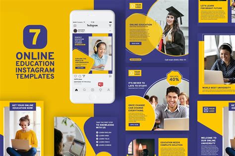 Online Education Instagram Post Templates Instagram Template Design