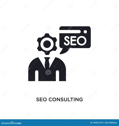Seo Consulting Isolated Icon Simple Element Illustration From Programming Concept Icons Stock