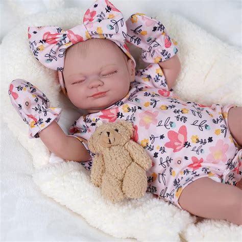 BABESIDE Reborn Babies 17 Inch Lifelike Newborn Baby Dolls Blond Girl