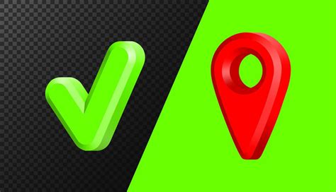 Vector Realistic Map Pointers Map Pointer 3d Pin Location Symbols 3d