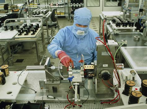 Technician Assembling A Computer Hard Drive Stock Image T4070050