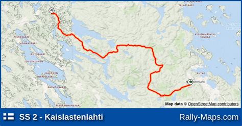 Ss 2 Kaislastenlahti Stage Map Kuopio Ralli 1998 Ralli Sm 🌍