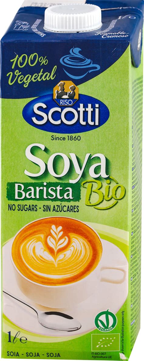 Riso Scotti Soya Barista Bio Organski Napitak Od Soje Bez šećera 1 L