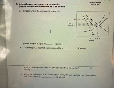 Solved Quantity Of Output Units Per Hour Using The Cost Chegg