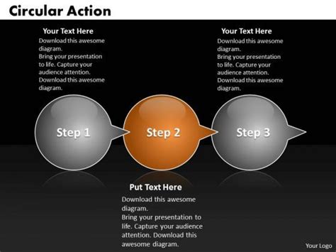 Ppt Circular Action Bubbles Horizontal Practice The PowerPoint Macro Steps Templates