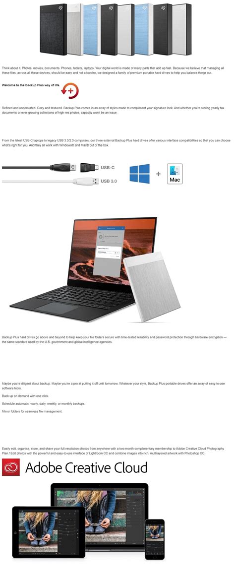 Seagate Backup Plus Slim 1tb Portable Hdd Silver