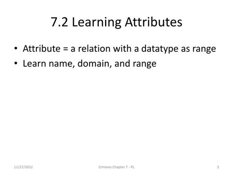 Ppt Learning Attributes And Relations Powerpoint Presentation Free