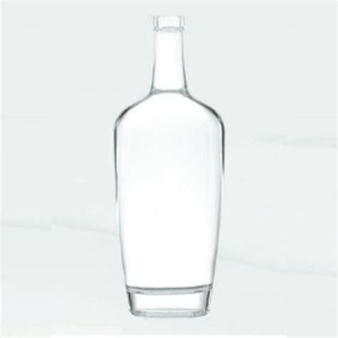 Oval Glass Bottle Wilk Glass