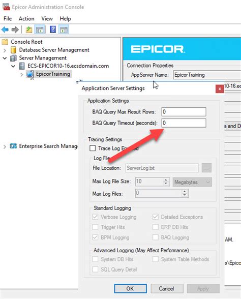 Baq Timeout What Is Used Epicor Erp 10 Epicor User Help Forum