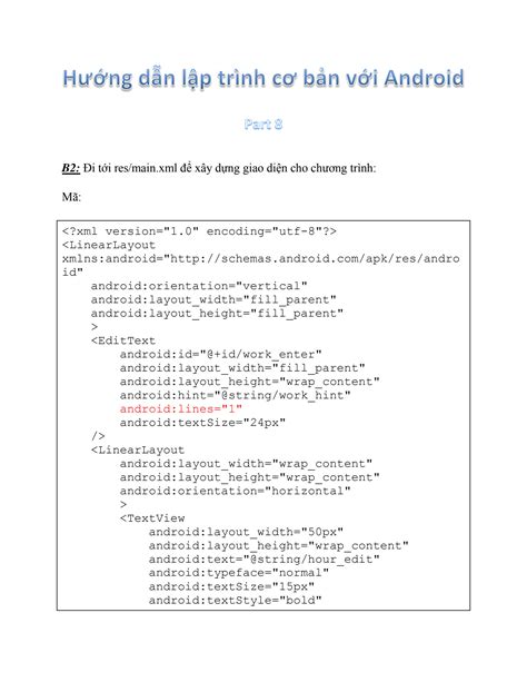 SOLUTION Huong Dan Lap Trinh Voi Android 8 Studypool