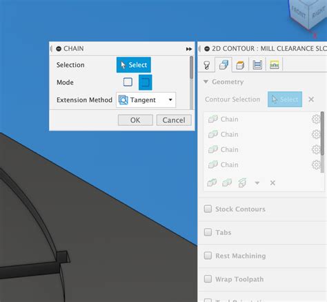 solved toolpathing geometry selection open contour autodesk community
