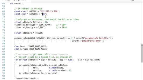Howto Use Getnameinfo Posix Sockets Youtube