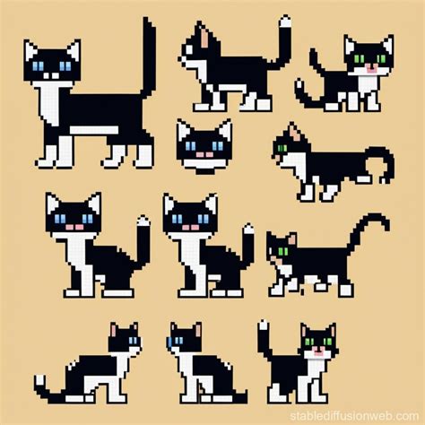 Directional Sprite Sheet Prompts Stable Diffusion Online