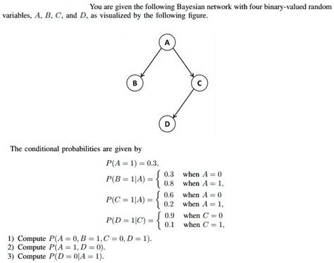 You Are Given The Following Bayesian Network With Four Binary Valued Random Variables A B C