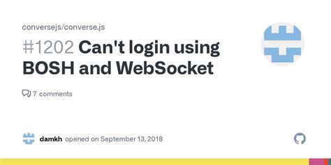 can t login using bosh and websocket · issue 1202 · conversejs