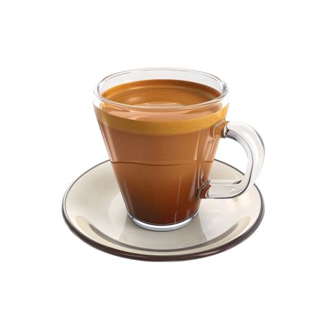 Cup Of Coffee On Saucer AI Generative PNG