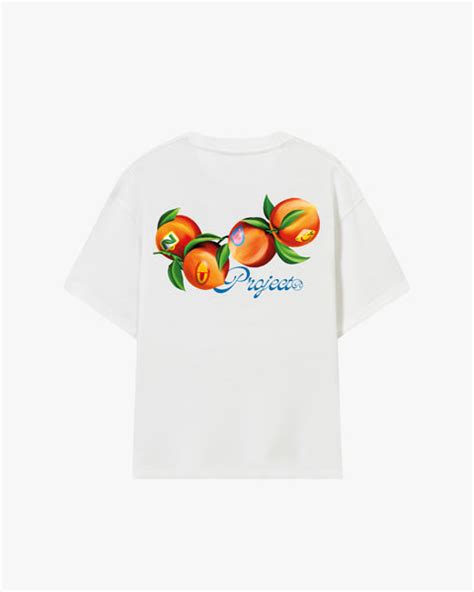 Peach Tee White Nude Project