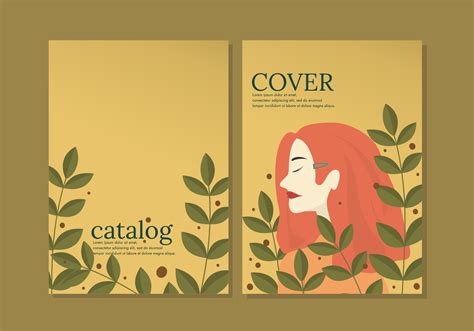 Modern Abstract Covers Set Minimal Covers Design Woman Face Illustration Background With