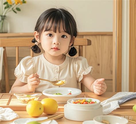 中国小女孩吃饭人像 1 花瓣网