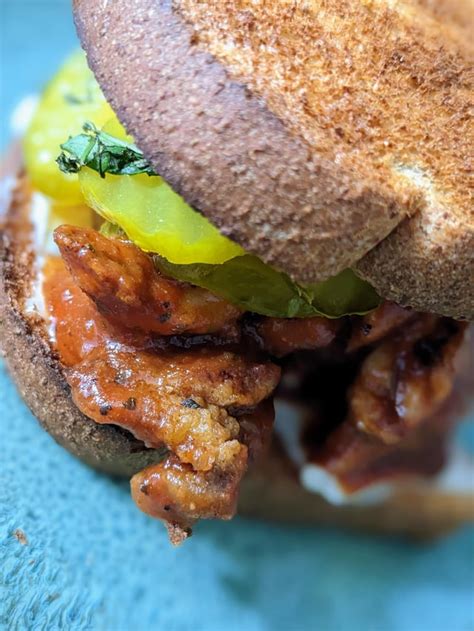 Late Night Hot Chicken Sandwich I Made Rfoodporn
