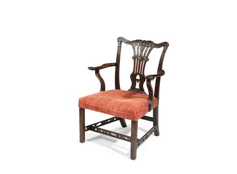 Bonhams A George Iii Carved Mahogany Armchair